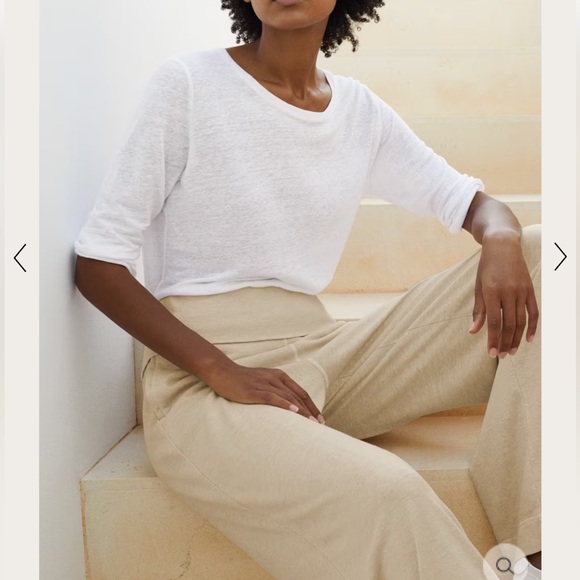 Poetry | Tops | Poetry Roundneck Top Linen Jersey | Poshmark